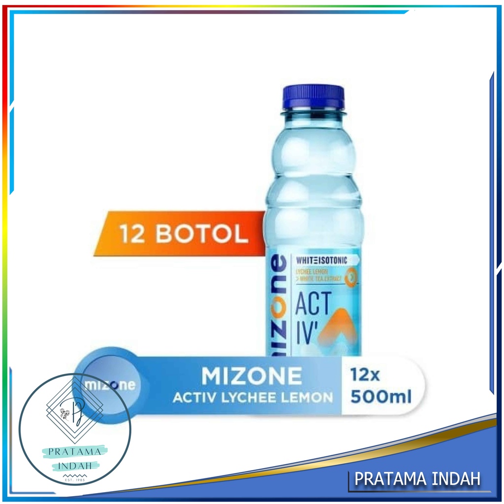 Jual MIZONE ACTIVE MINUMAN ISOTONIC LYCHEE LEMON 500Ml 1 KARDUS ISI 12 BOTOL (GROSIR&ECERAN ...