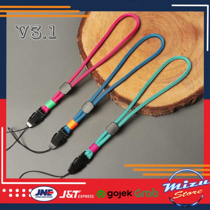 Jual V3.1-WRIST STRAP PARACORD LANYARD HAND/ FINGER TALI GANTUNGAN HP ...