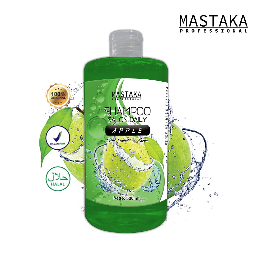 Jual MASTAKA Shampoo Salon Daily APPLE Shampo Botol 500ml | Shopee ...
