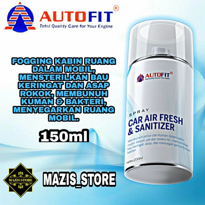 Jual FOGGING CABIN MOBIL CAR AIR FRESH +SANITIZER PENYEGAR & PEMBUNUH ...