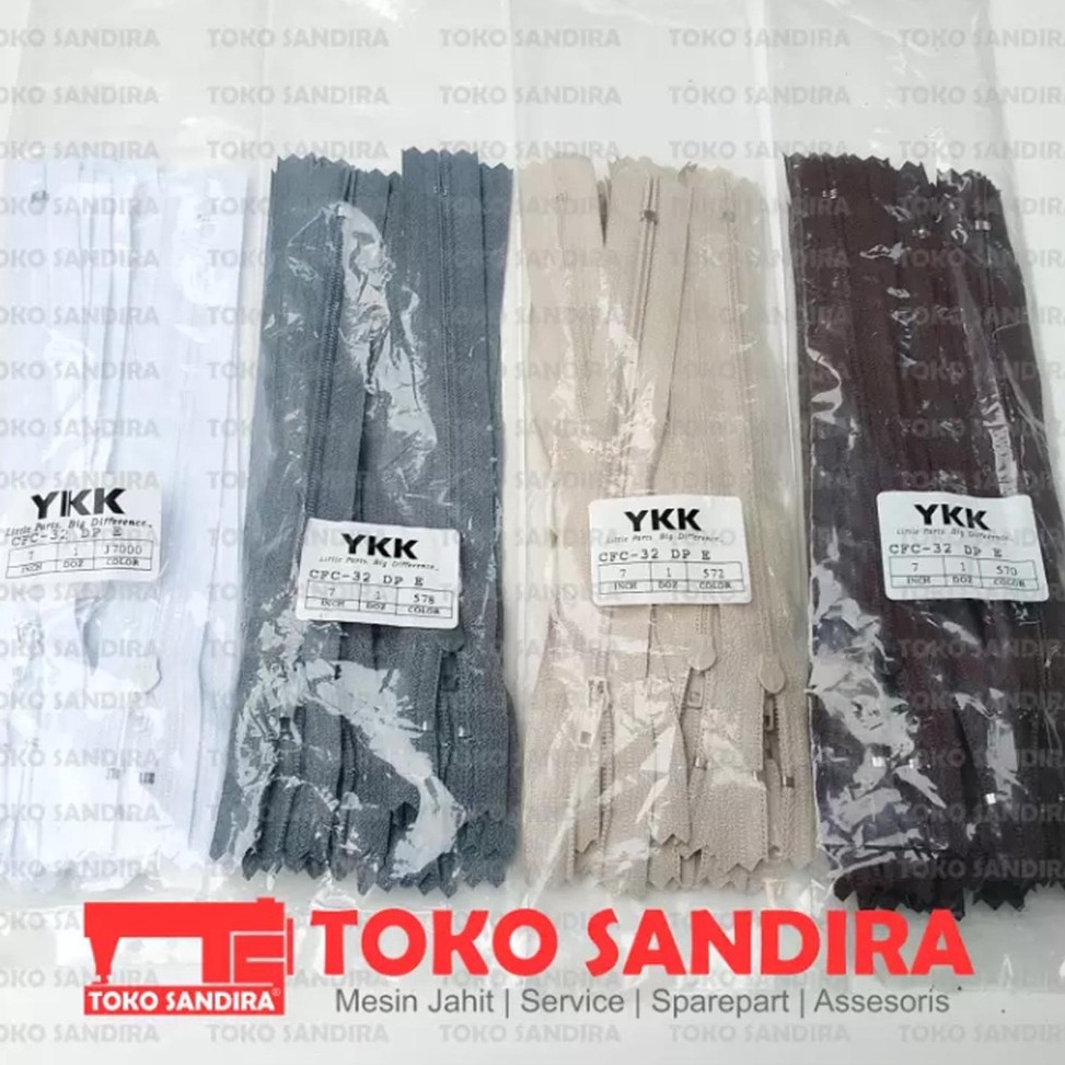 Jual [KODE 9QQY0] 12 Pcs Resleting celana/Zipper YKK/resleting YKK CFC 32-7 inch/sleting ykk ...