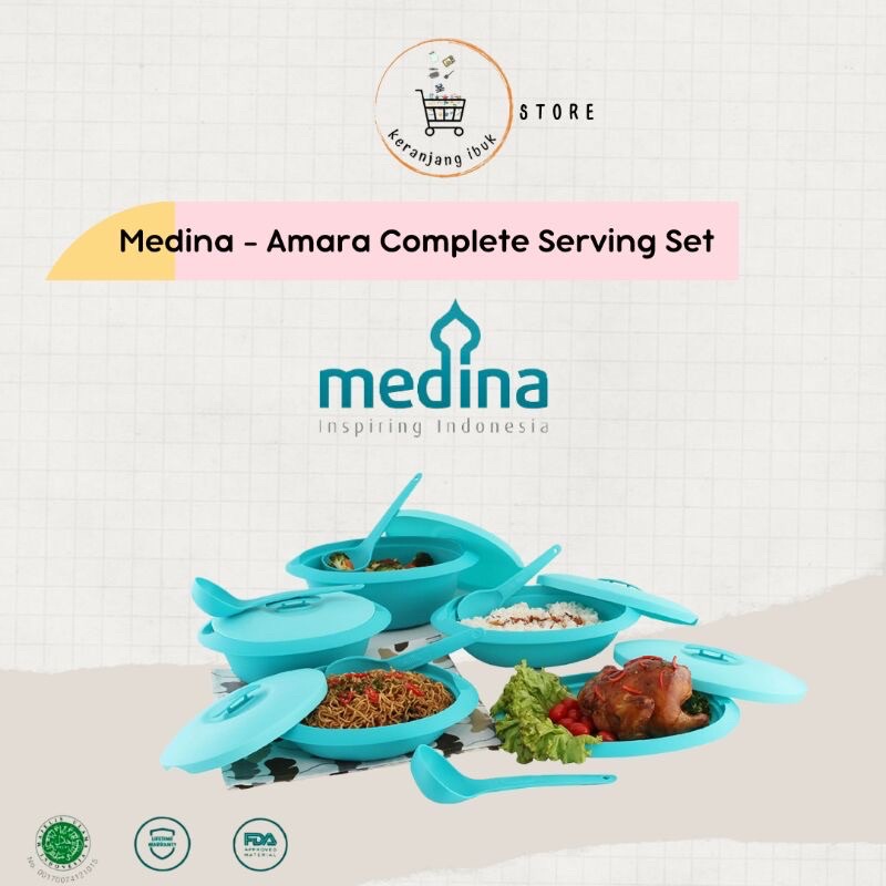 Jual Medina Amara Complete Serving Set (Wadah Penyajian) | Shopee Indonesia