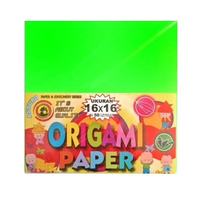Jual KERTAS LIPAT ORIGAMI PAPER POLOS 16X16 - ASTURO 50 LEMBAR | Shopee ...