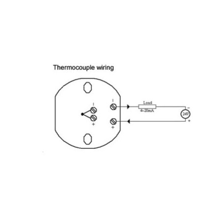 Jual THERMOCOUPLE TYPE-K TEMPERATURE TRANSMITTER 0-1300 C OUTPUT 4-20MA ...