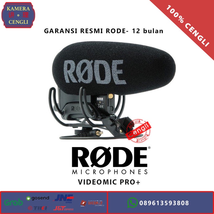 Jual Rode VideoMic Pro+ - Video mic Pro Plus - Microphone - Garansi ...