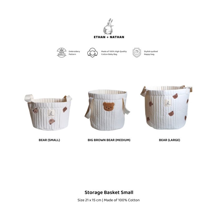 Jual ETHAN+NATHAN COTTON STORAGE BASKET | Shopee Indonesia