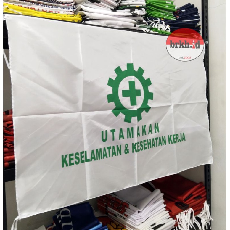 Jual BENDERA SAFETY K3 UTAMAKAN KESELAMATAN KERJA | Shopee Indonesia