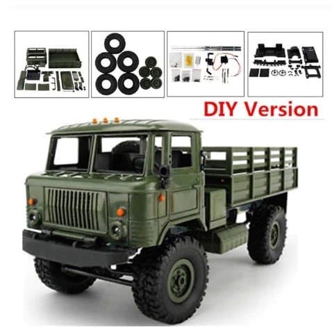 Jual WPL B-24K B24K B24-K 1/16 RC Military Truck Off-Road KIT Version ...