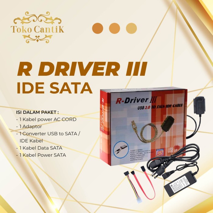 Jual Converter Usb To Sata IDE Driver Ide Sata Hdd 3.5 Kabel | Shopee ...