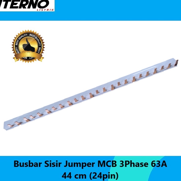 Jual ー Busbar Sisir Rel Sisir MCB 3 Phase 3P 63A 44CM Iterno d Paling ...