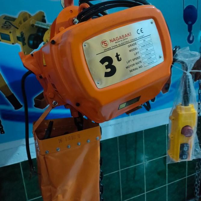Jual Electric Chain Hoist 3 Ton 12 Meter 380 Volt Nagasaki Japan ...