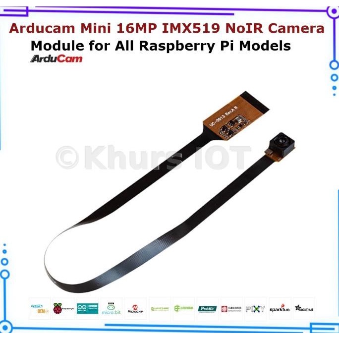 Jual Arducam Mini 16MP IMX519 NoIR Camera Module for All Raspberry Pi ...