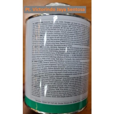 Jual Lem Conveyor Sc4000 ( 700 Gram ) Black + Hardener Rema Tip Top Sc ...