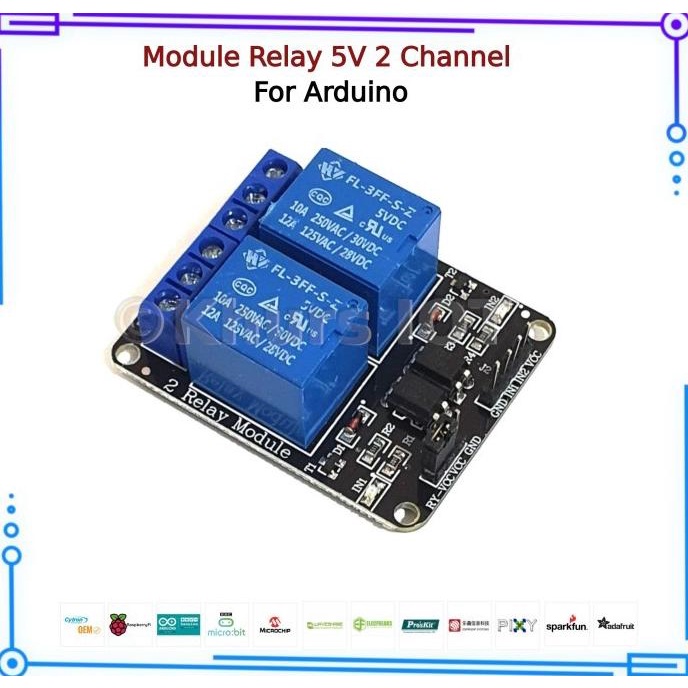 Jual Module Relay 5V - 2 Channel For MCU Arduino Raspberry Modul ...