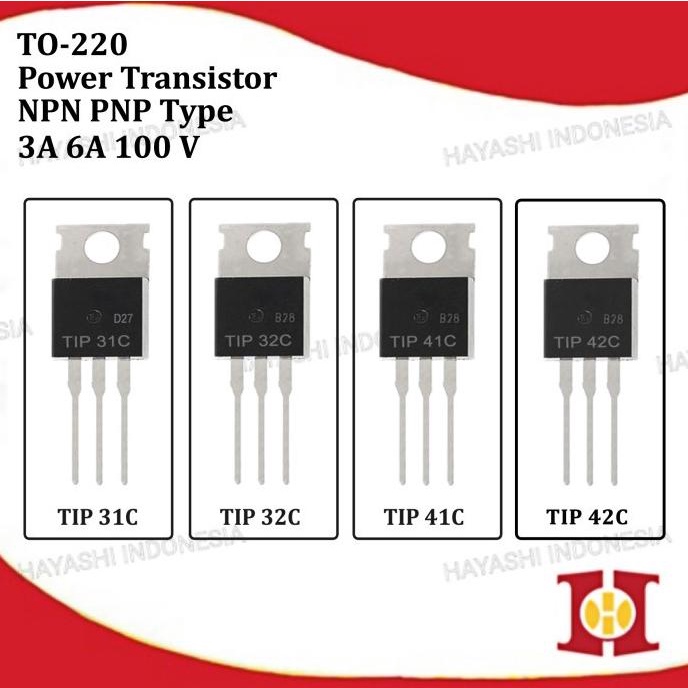 Jual Transistor Switching Power Amplifier TR TIP 31 32 41 42 C NPN PNP | Shopee Indonesia