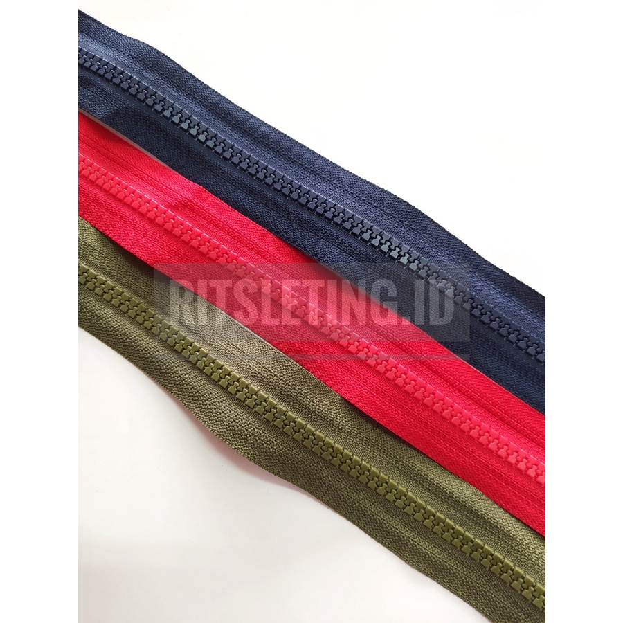 Jual Daun Ritsleting Sleting Zipper YKK Meteran Plastik Besar - Vislon No. 5 - 05 VS CH | Shopee ...