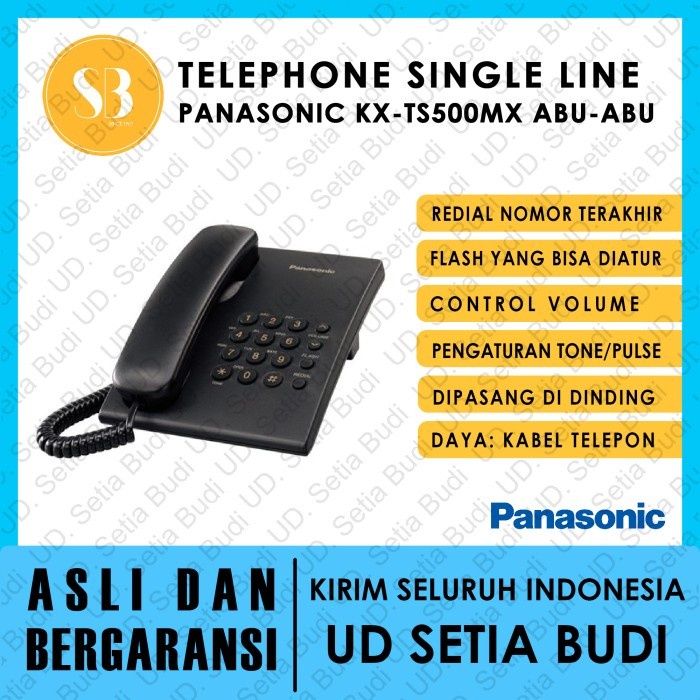 Jual Telepon Pengganti Panasonic 505 Telephone Single Line KX-TS500MX | Shopee Indonesia
