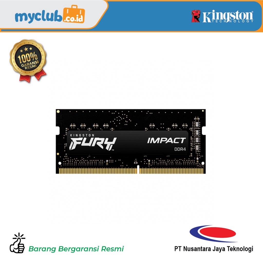 Jual Kingston SODIMM FURY Impact DDR4 KF432S20IB/16 16GB (1x16GB) | Shopee Indonesia