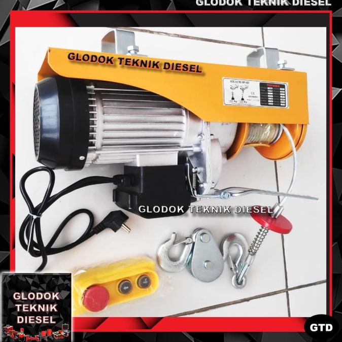 Jual Electric Wire Rope Hoist 1 Ton 1200 Kg 12M Takel Katrol Listrik ...