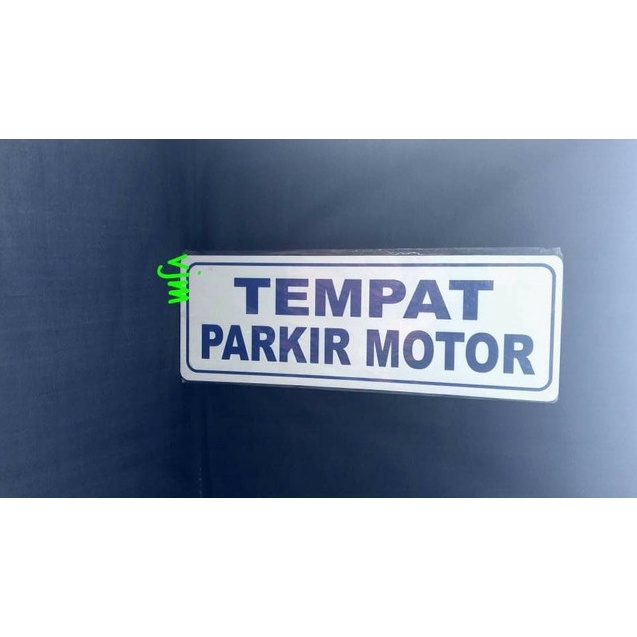 Jual TERMURAH!! sign label acrylic tempat parkir motor , plat akrilik ...