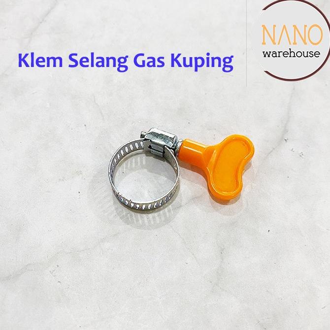 Jual Produk Terbaik] Cincin Pengunci Klem Selang Gas Air Kuping Putar