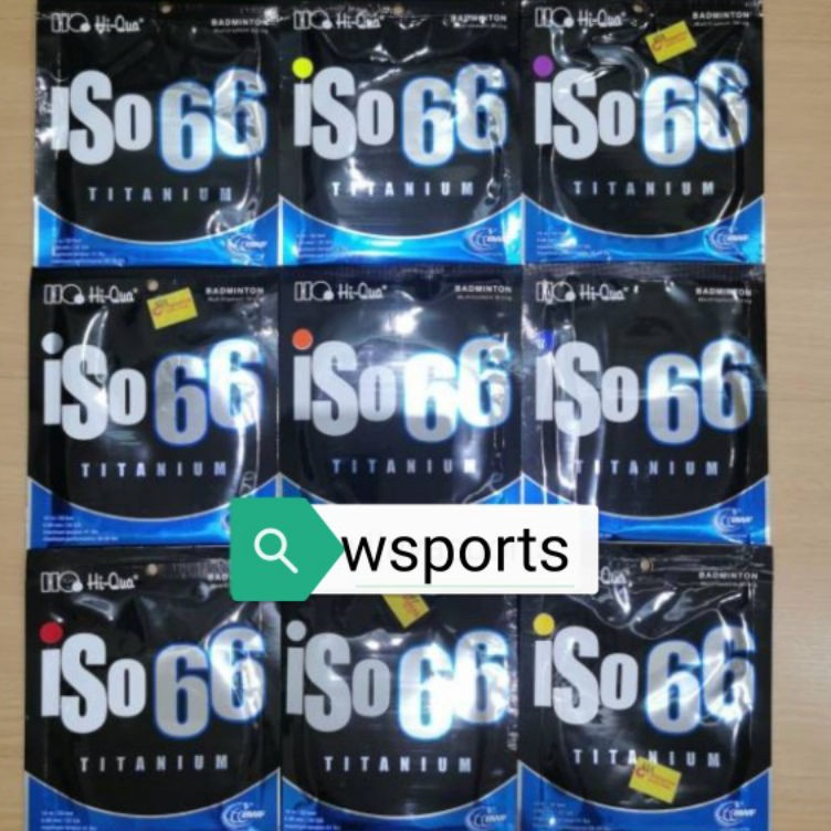 Jual Termurah dan terbaik [RAINBOW] Senar Badminton Hiqua HQ ISO 66 Ti ...