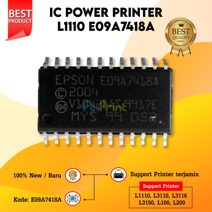 Jual best seller ic power printer epson l1110 l3110 l1210 l3210 l3250 ...
