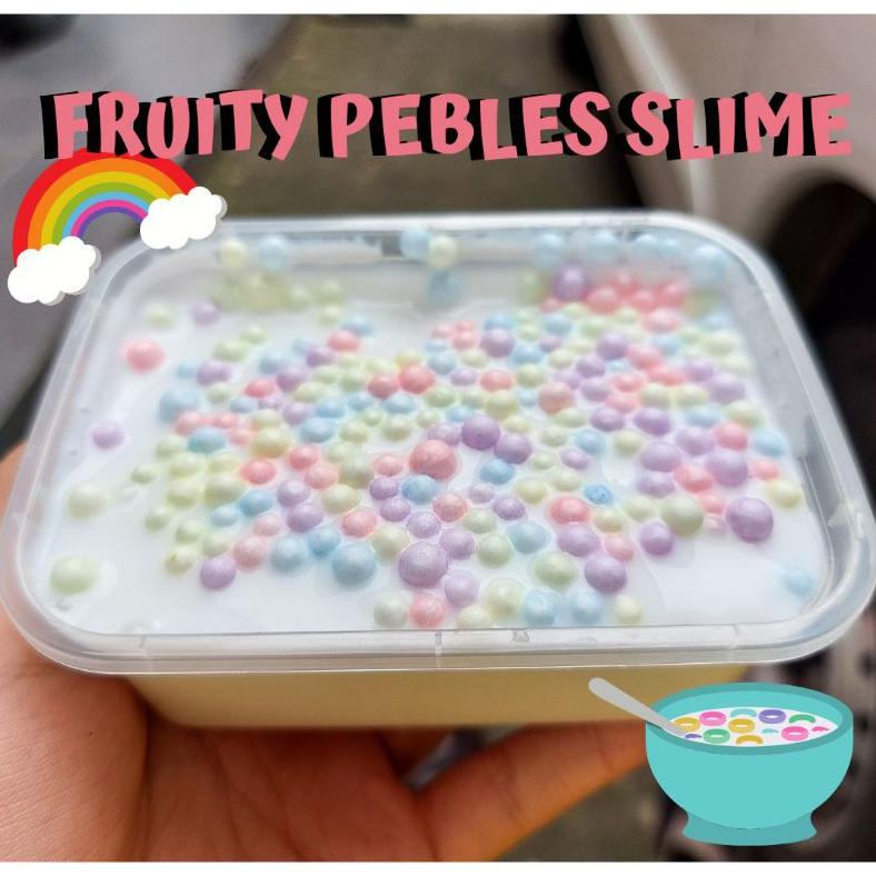 Jual LARIS SLIME FRUITY PEBLES BY SLIME BINTARO || BONUS BUBUK SLIME ...