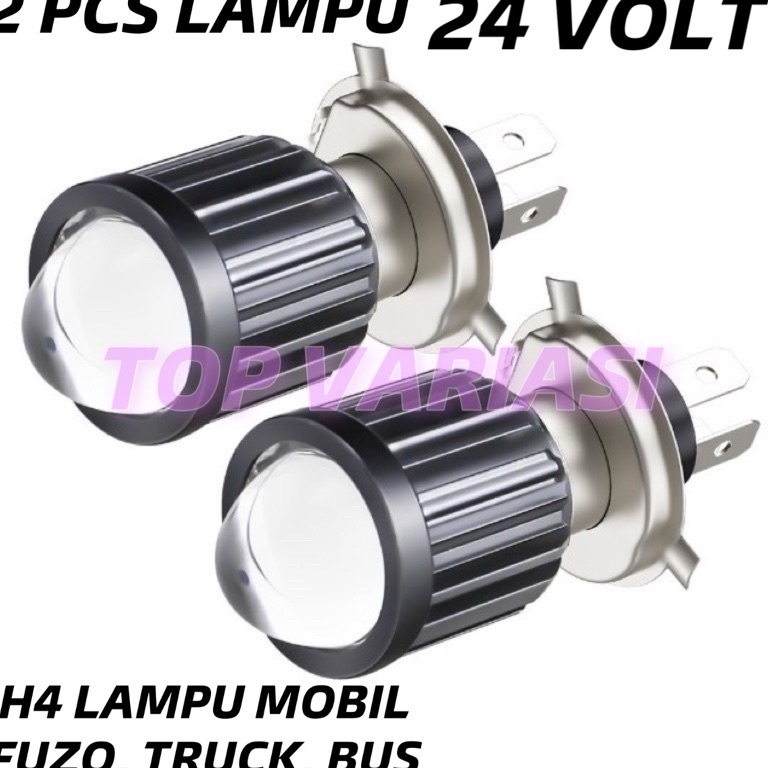 Jual vla-61 PROMO 2 PCS LAMPU || LAMPU LED DEPAN UTAMA H4 LASER GUN PUTIH - KUNING 24 VOLT SOKET ...