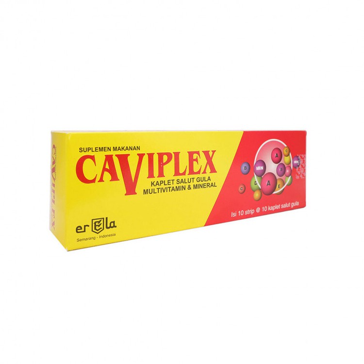 Jual CAVIPLEX ISI 10 TABLET | MULTIVITAMIN LENGKAP | Shopee Indonesia
