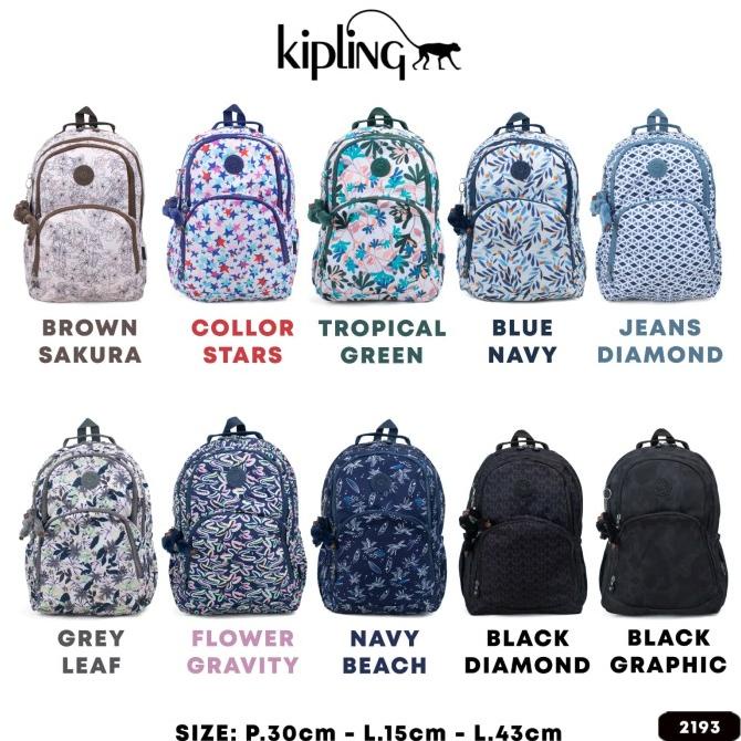 Jual Tas Ransel Kipling Motif - Tas Laptop Backpack Sekolah Ukuran ...