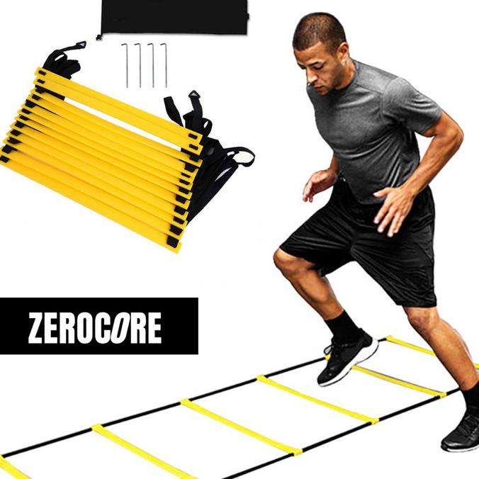 Jual Agility Ladder Drills Speed Tangga Kelincahan Futsal 6m 12 bilah ...