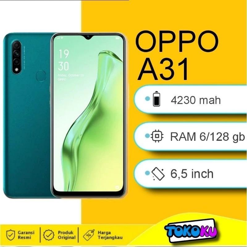 Jual Oppo A31 6/128 4/128 Gb - new - Garansi Resmi Indonesia - hijau - hitam - putih | Shopee ...
