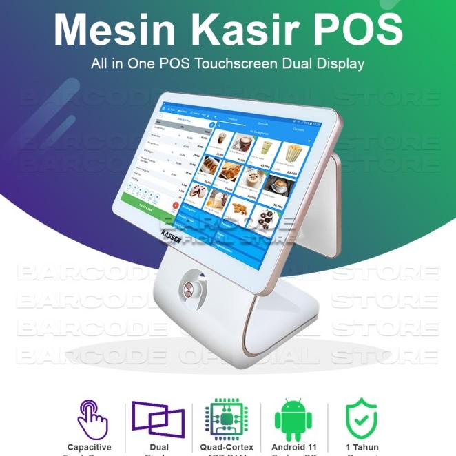 Jual Mesin Kasir Kassen Xa920 All In One Pos Android Dual Display ...
