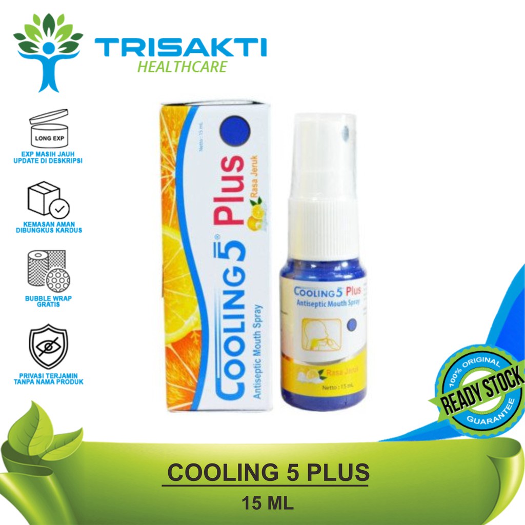 Jual Cooling 5 Plus Spray Orange Antiseptic Mulut Dan Tenggorokan ...
