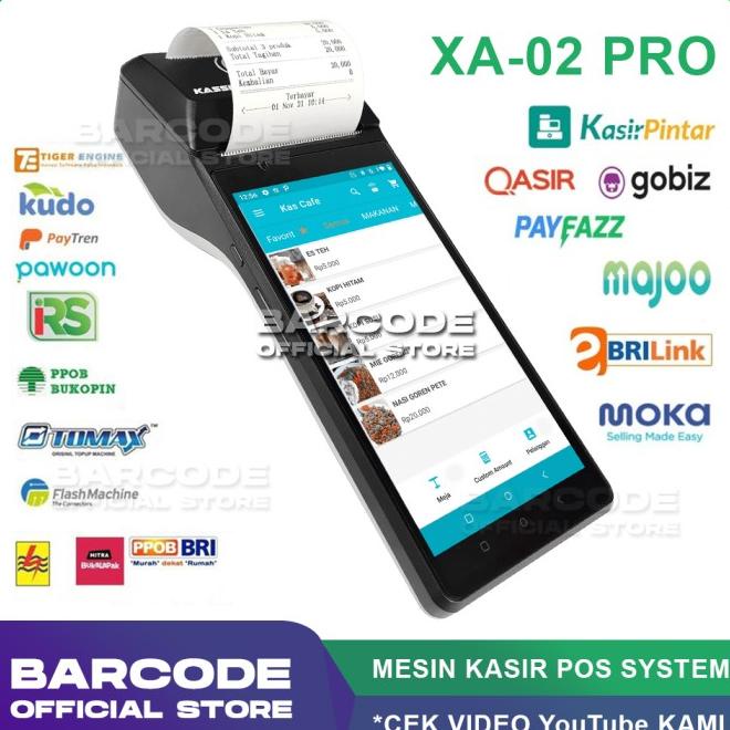 Jual Mesin Kasir Android All In One Pos Touchscreen Kassen Xa-02 Pro ( 4G ) | Shopee Indonesia