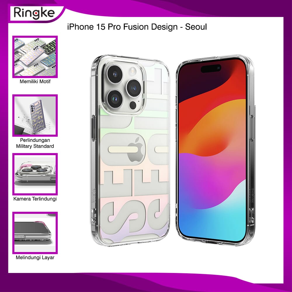 Jual Ringke iPhone 15 Pro Fusion Design Seoul Anti Banting Military ...