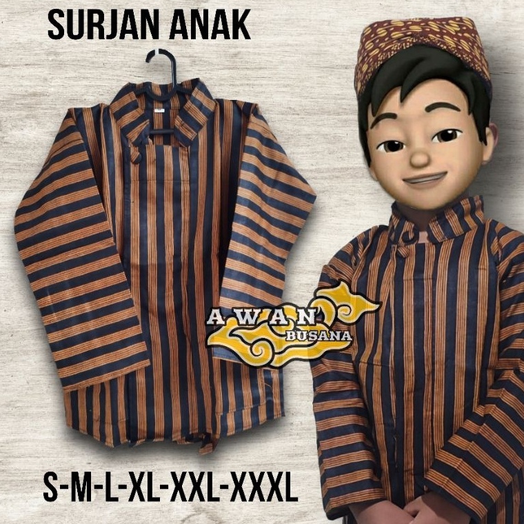 Jual Buruan BelanjaRr8R2 Lurik Surjan Anak PAKAIAN ADAT JAWA | Shopee Indonesia
