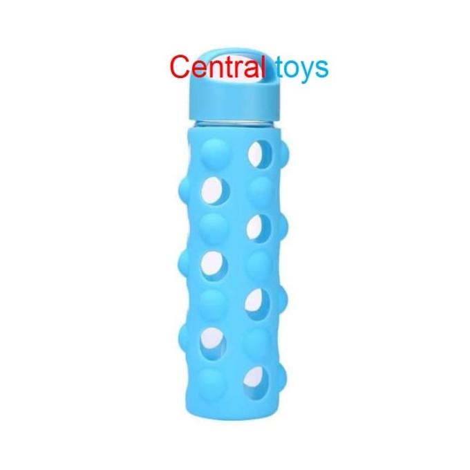 Jual Gratis Ongkir borosilicate glass bottle 550ml bumpy silicone case ...