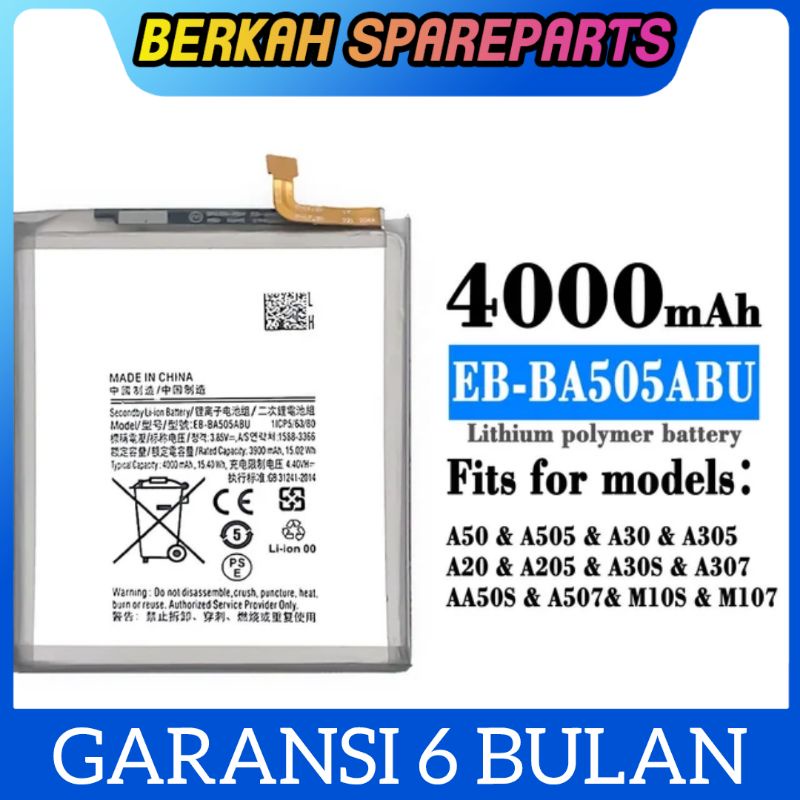 Jual BATTERY BAYRE BATERAI BATRAI SAMSUNG A20 A205 / A30 A305 / A50 A505 ORIGINAL | Shopee Indonesia