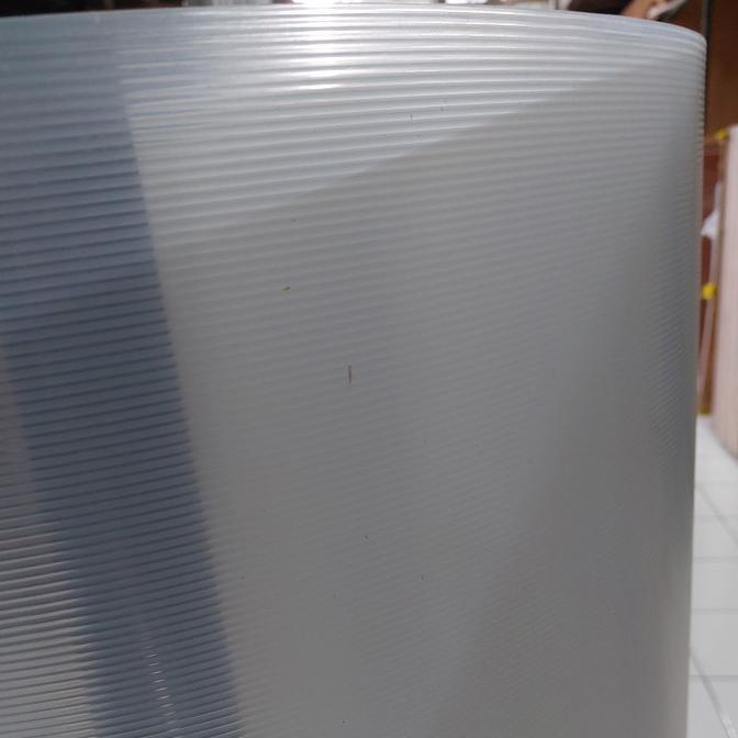 Jual favorit] Fiber Pagar Motif Salur Lurus Tebal Putih 120cm Per Meter ...