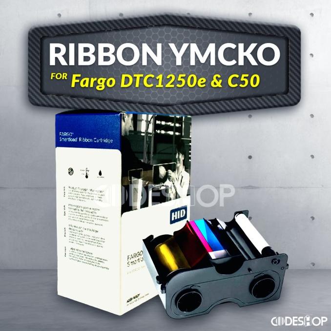 Jual Ribbon Color Ymcko 045500 Id Card Printer Fargo Dtc1250E C50 ...