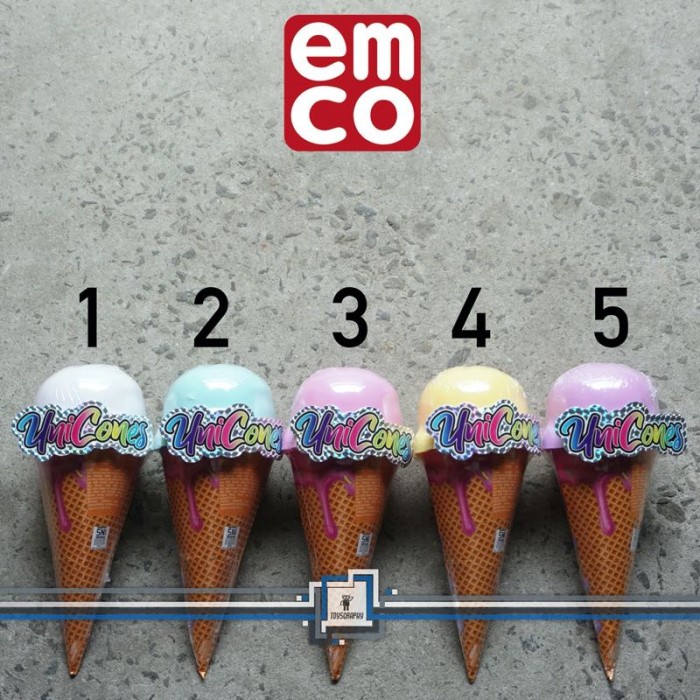 Jual EMCO Unicones Ice Cream Slime Surprises Unicorn Mix Match Cone ...