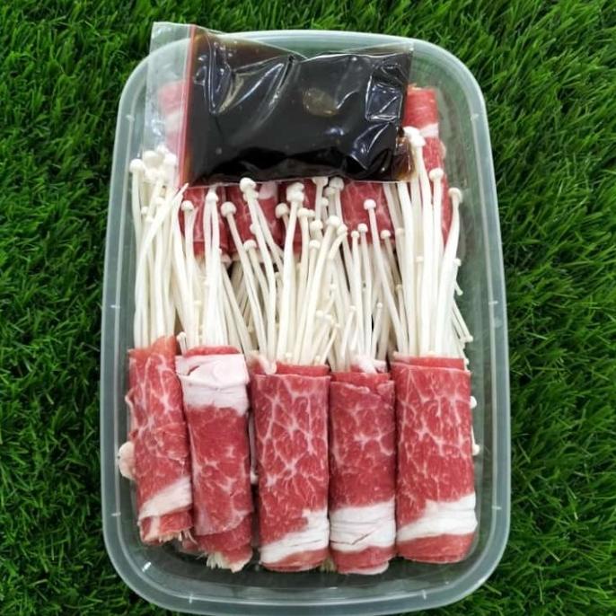 Jual Beef Enoki Roll Yoshiniku Daging Sapi dan Jamur Saus bbq 200gr ...