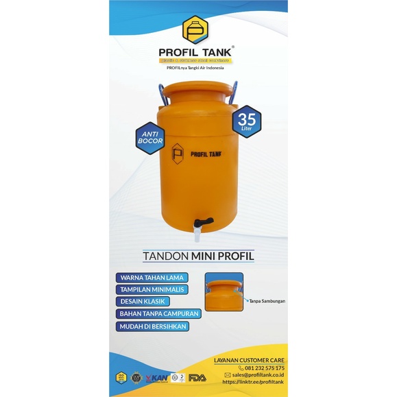 Jual Bestseller Tangki Air / Tandon Toren Mini Profil Tank Kapasitas ...