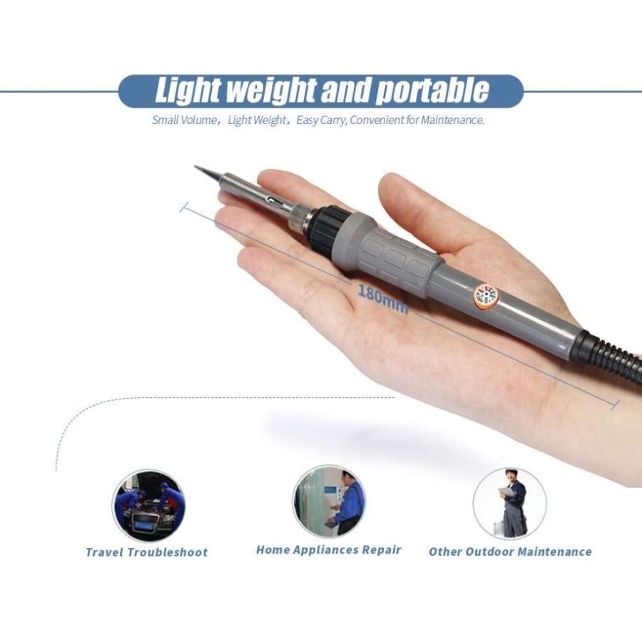 Jual Yihua 947-Ii 60W Solder Tangan Listrik Adjustable Temperature Soldering Iron Tip Suhu Dapat ...