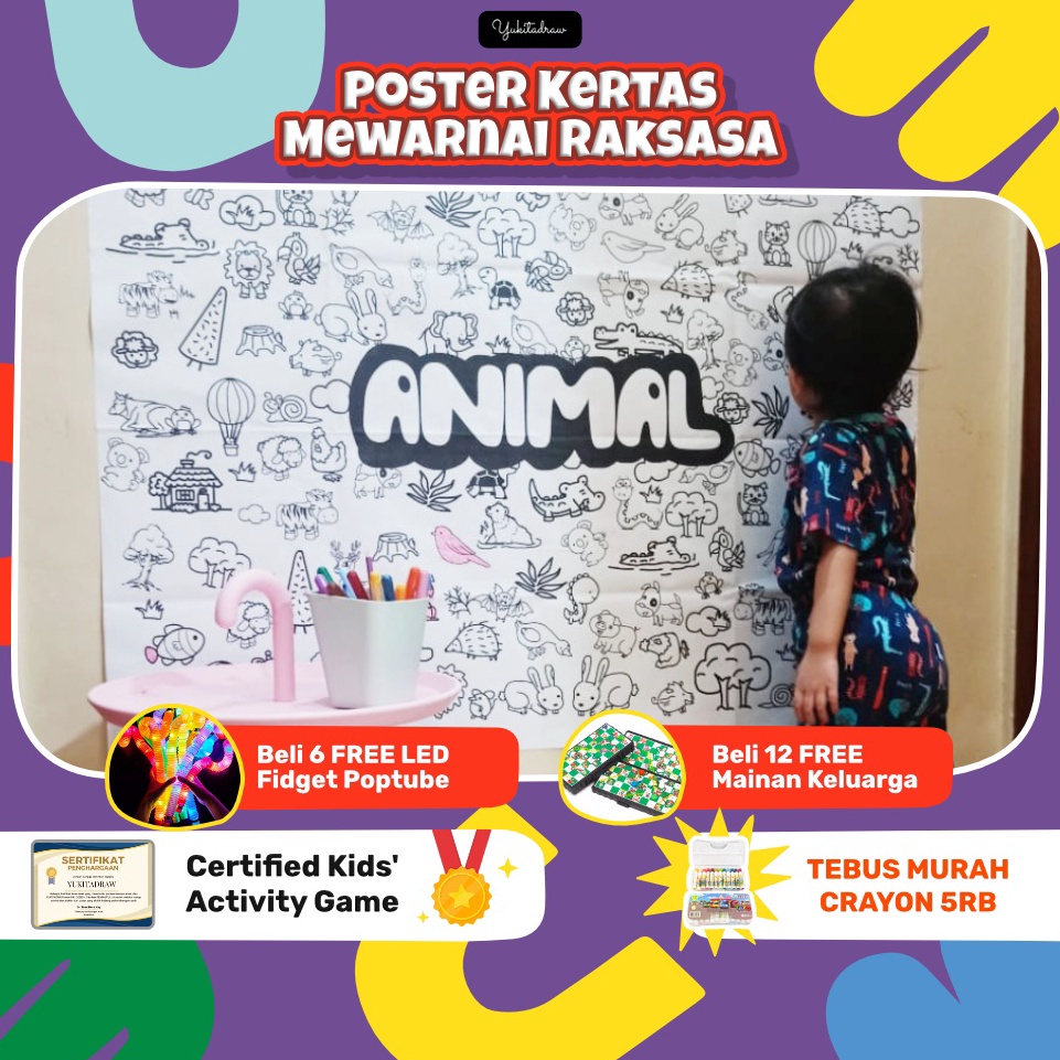 Jual Langsung Checkout YUKITADRAW - Poster Mewarnai Raksasa Giant ...