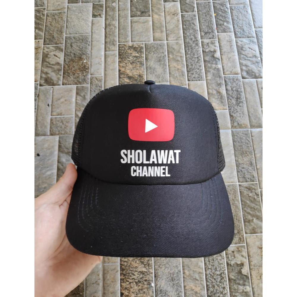 Jual ANT795 Topi Trucker Logo Custom Nama Youtube Channel Baseball ...