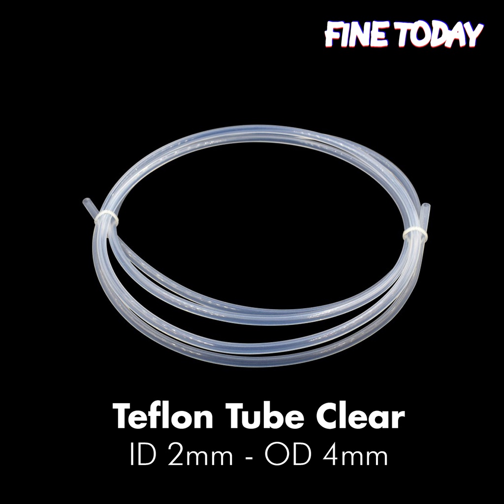 Jual PTFE Teflon Tube Clear/Transparant for Bowden 1.75mm Filament 3D ...