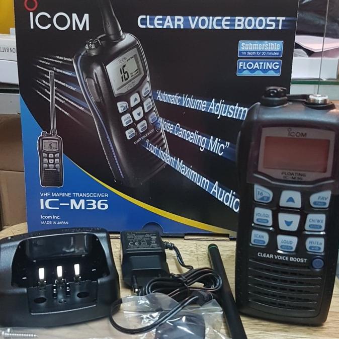 Jual HT ICOM IC -M36 VHF MARINE | Shopee Indonesia